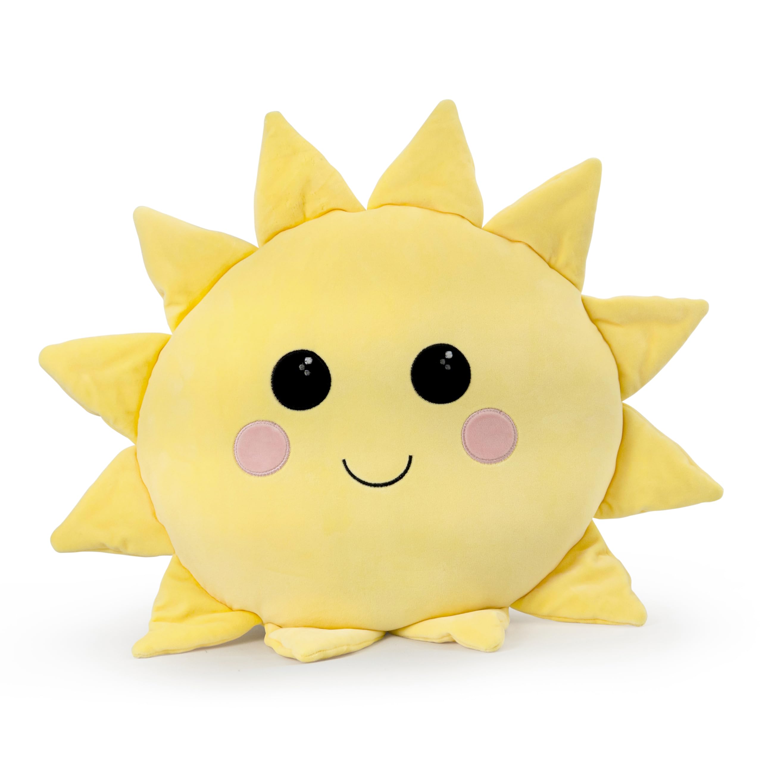Amazon.com: KINREX Yellow Sun Plush – Cheerful Cuddly Sun Stuffed Toy ...