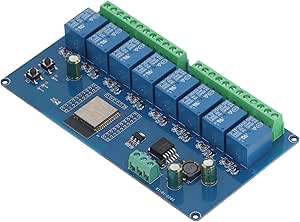 Amazon.com: 8 Channel Relay Module Wi Fi Control BLE Development Board WROOM 32E DC 5 30V Remote ...