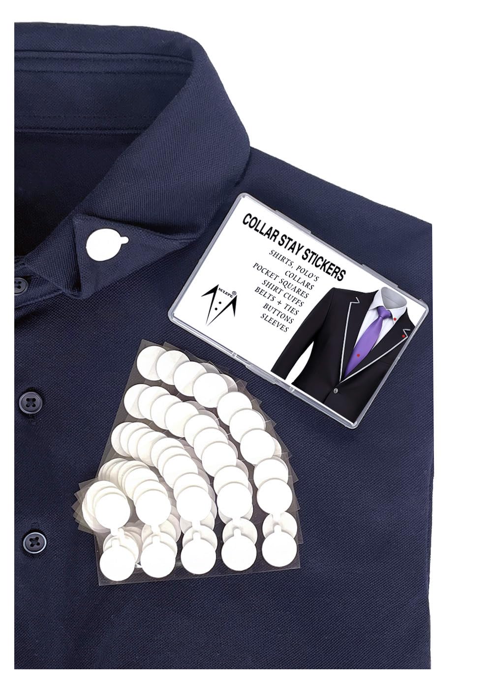 Amazon.com: Collar Stays for Shirts & Polo’s. Fashion Hack for Plastic ...