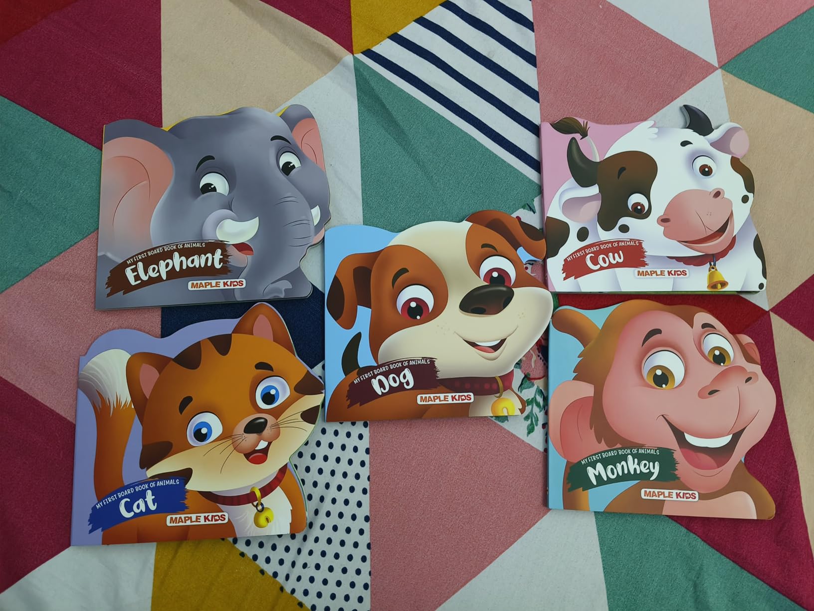 Buy My First Board Book Animals (Set of 5 Books) - Monkey, Cow, Dog ...