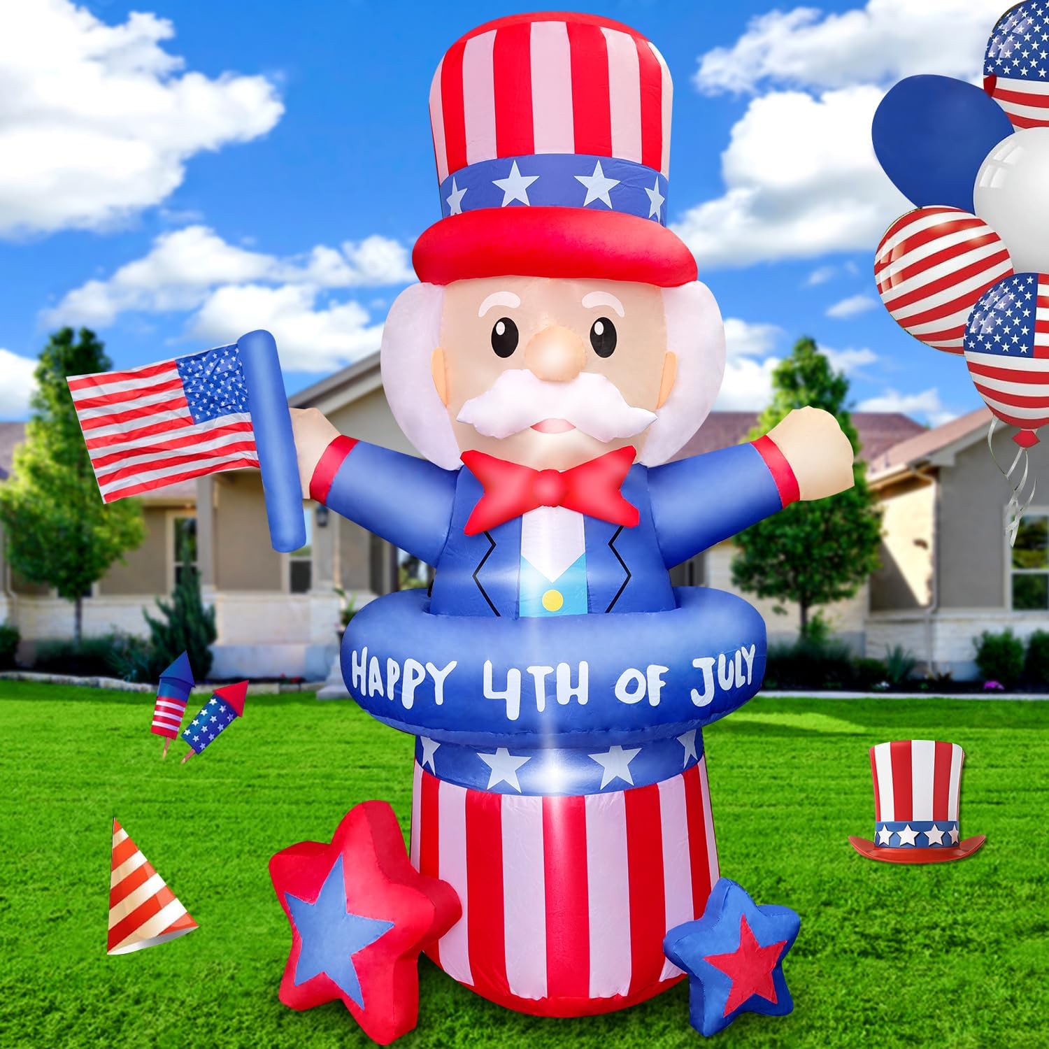 Amazon.com: 5FT Patriotic Independence Memorial Day 4th of July ...