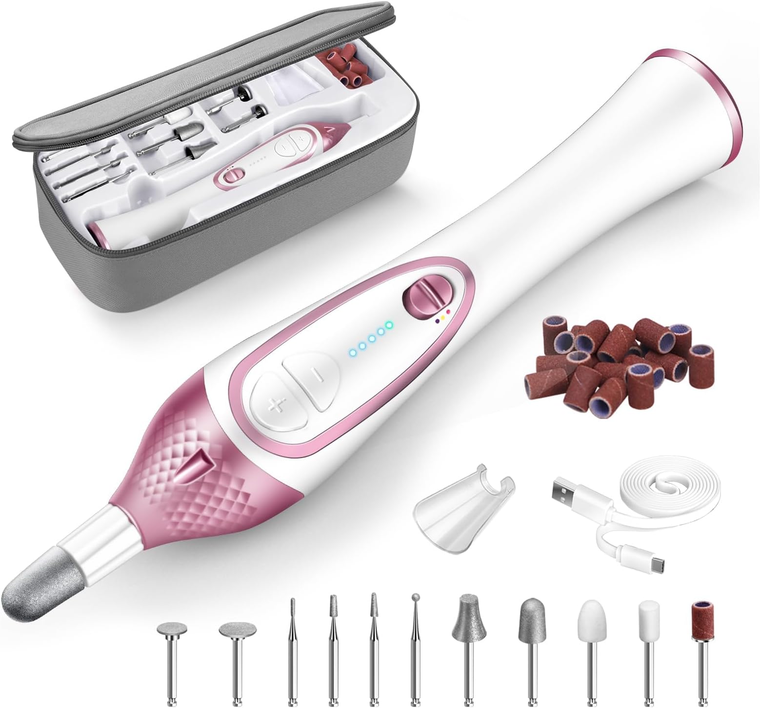 Amazon.com: Professional Manicure Pedicure Kit, Electric Nail File Set ...