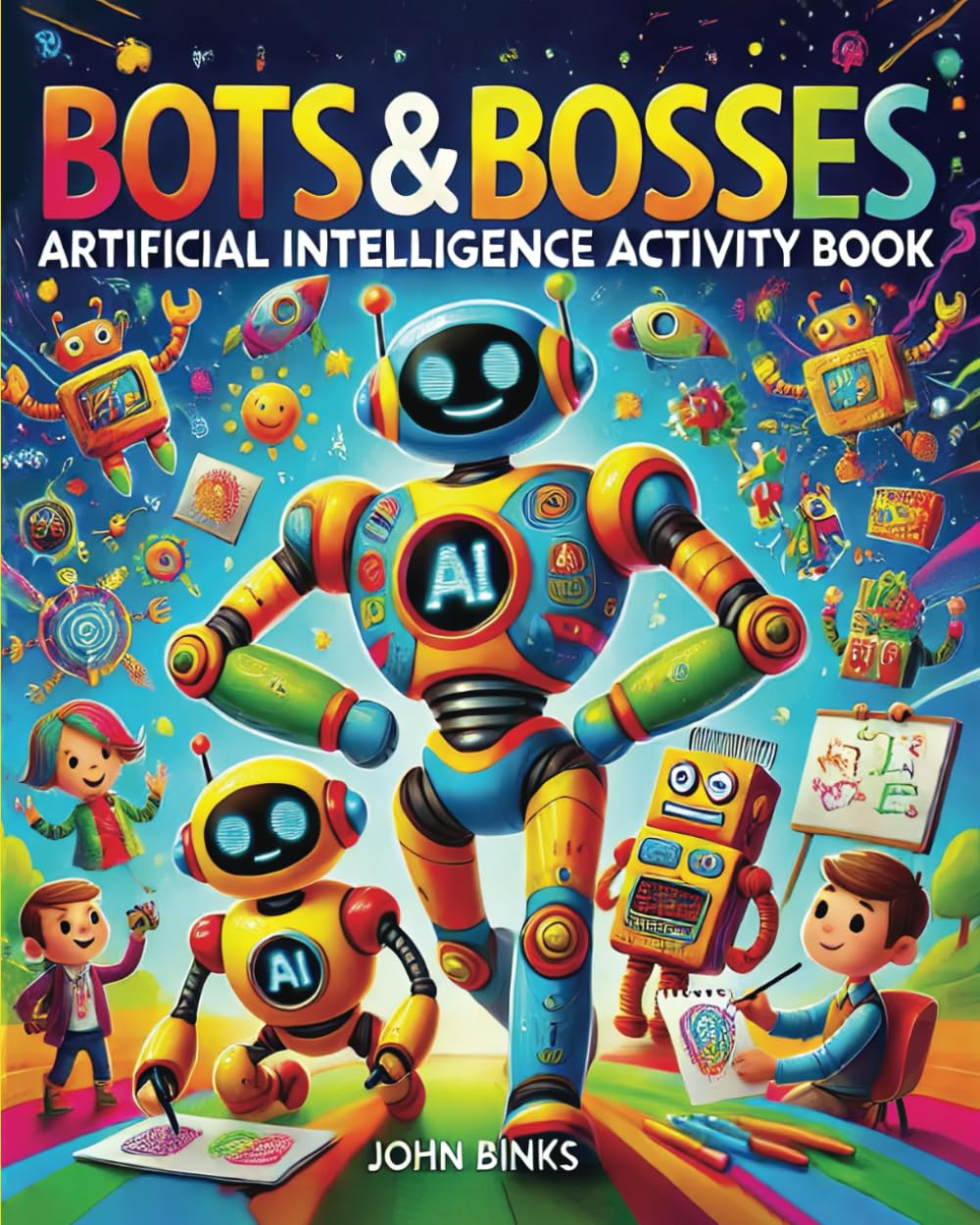 Bots & Bosses Artificial Intelligence Activity Book: Binks, John, Binks ...