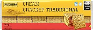 Biscoito Cream Cracker Rancheiro 600g – Crocante, Sabor Tradicional e Vegano : Amazon.com.br ...