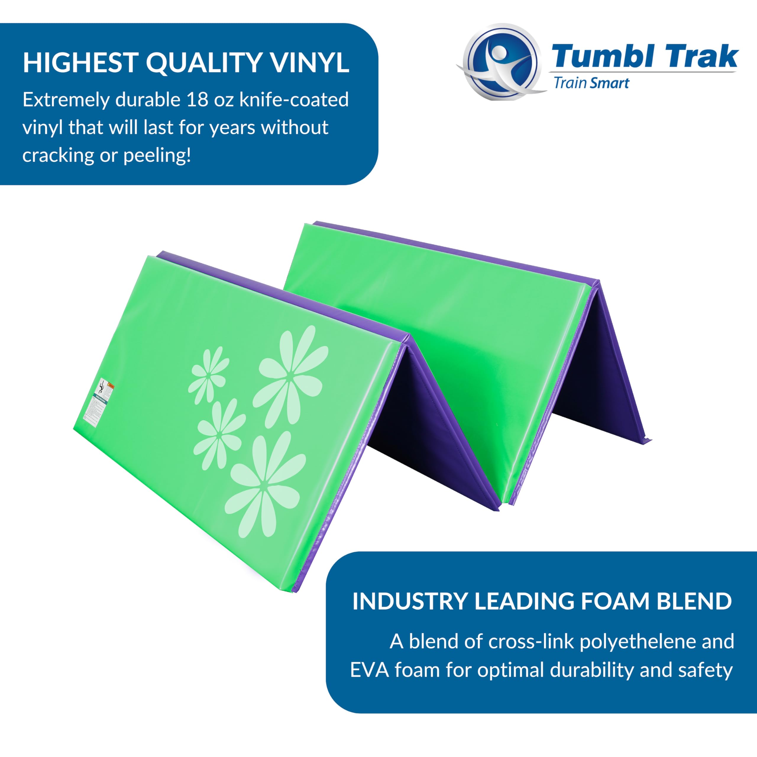Snapklik.com : Tumbl Trak Gymnastics Folding Tumbling Panel Mat