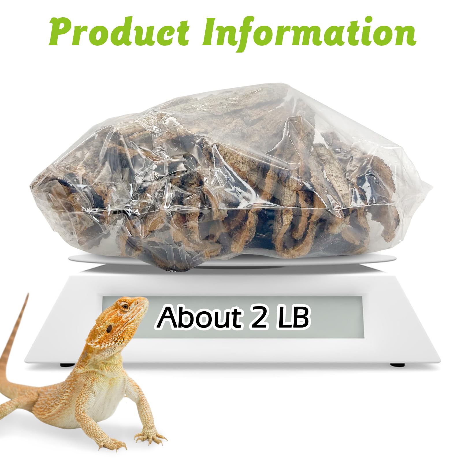 Snapklik.com : Apatal Reptile Cork Bark Bulk 2 Lb Cork Wood For Terrarium