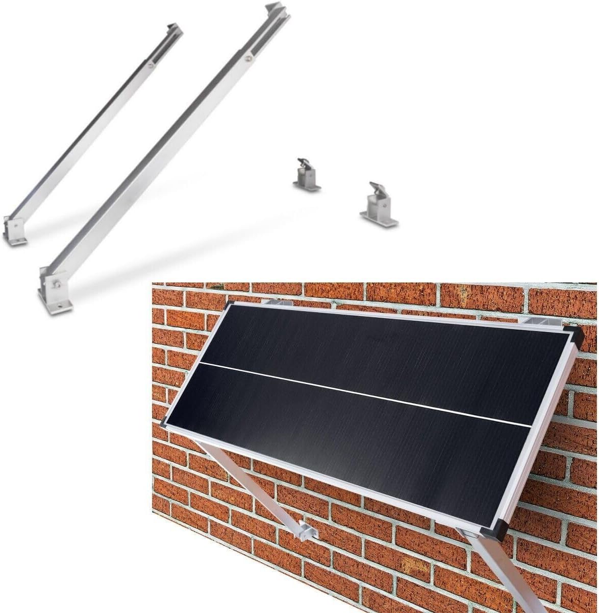 30-60°verstellbare Solarhalterung 650mm Wandmontage Solar Halterung ...