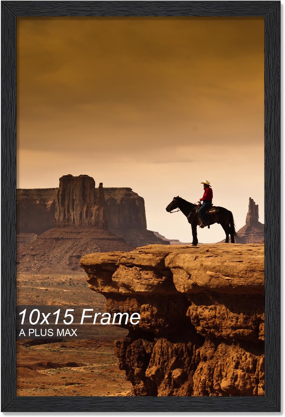 Amazon.com - A PLUS MAX 10x15 Picture Frame, Black Engineered Wood ...