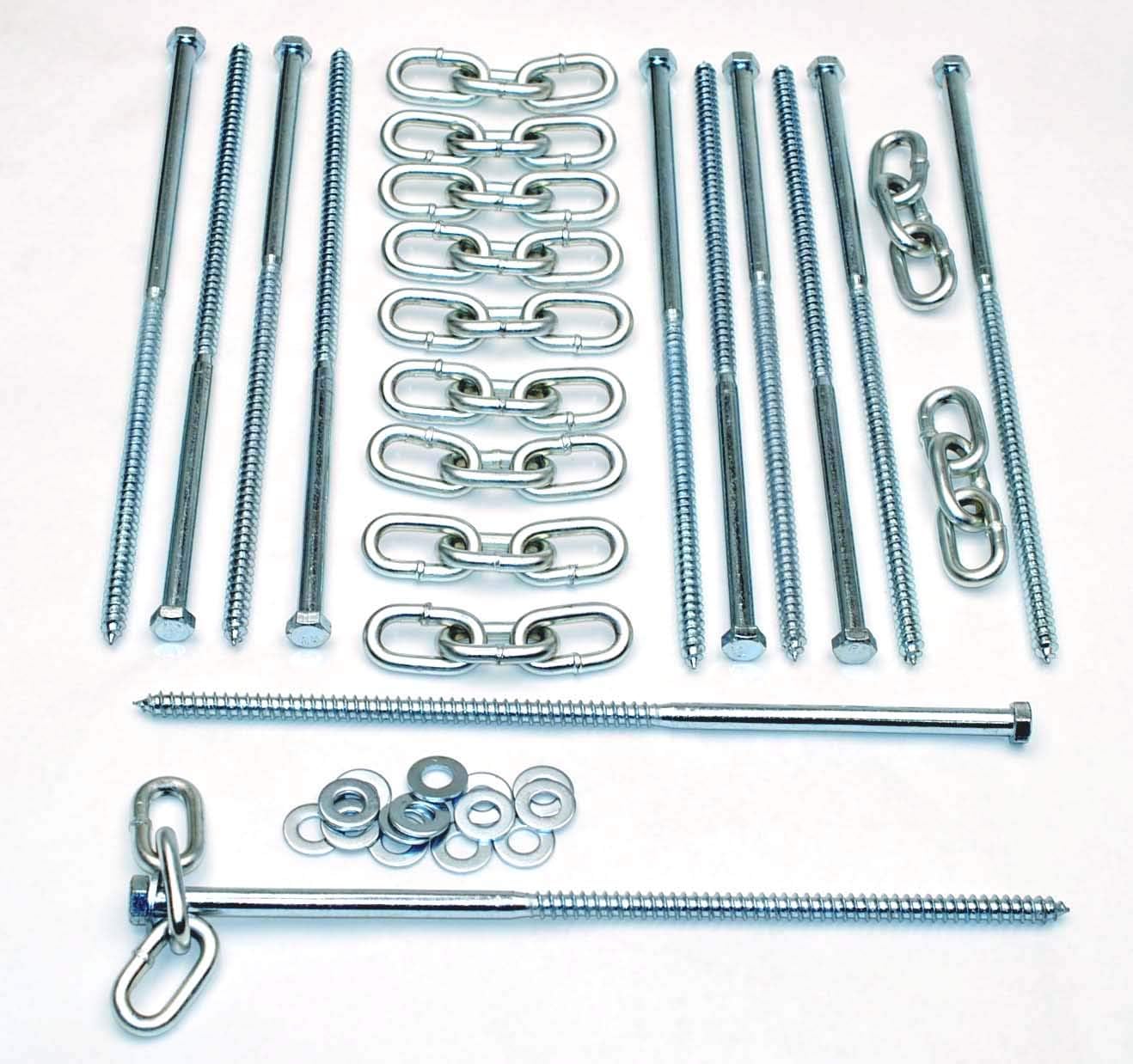 Amazon.com: 14" Lag Bolts, Pack of Six with Chains for anchoring Tents ...