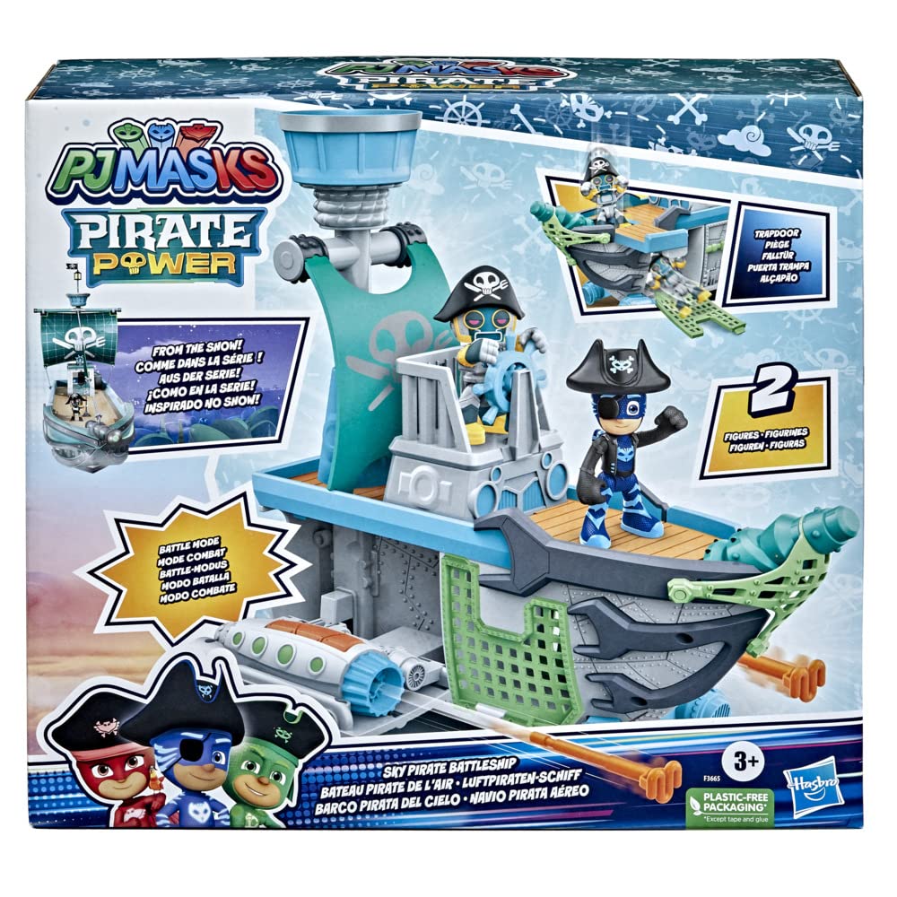 PJ Masks Sky Pirate Battleship Preschool Toy, Vehicle