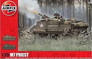 Amazon.com: Airfix M7 Priest 1:35 WWII Military Tank Armor Plastic Model Kit A1368 : Arts ...