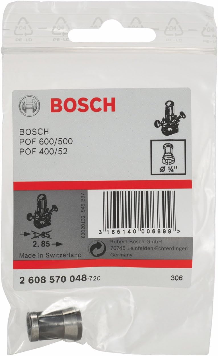 Bosch 2608570048 Routers 1/4In Collet : Amazon.co.uk: DIY & Tools