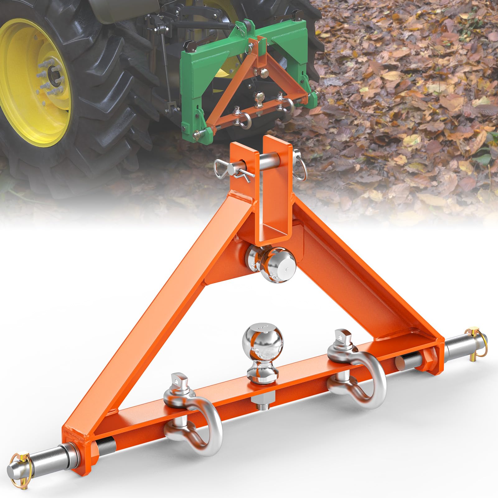Tractor 3 Point Hitch Attachments 3 Point Quick Hitch, 3000 LBS