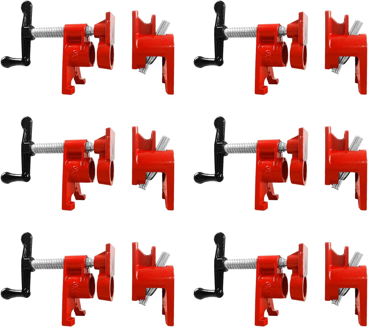 HimaPro 4-Pack 3/4 Inch H-Style Professional Pipe Clamp Set - Designed ...