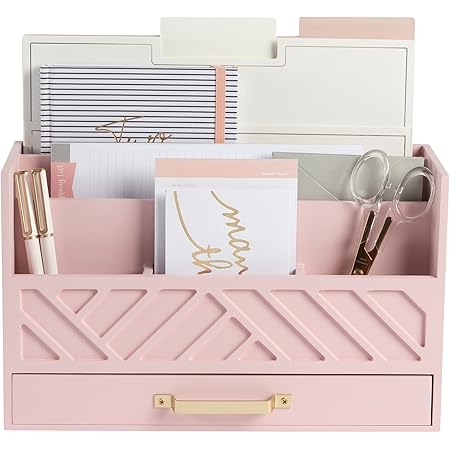 Amazon.com: COMFYROOM Desk Organizer and Accessories with 6 ...