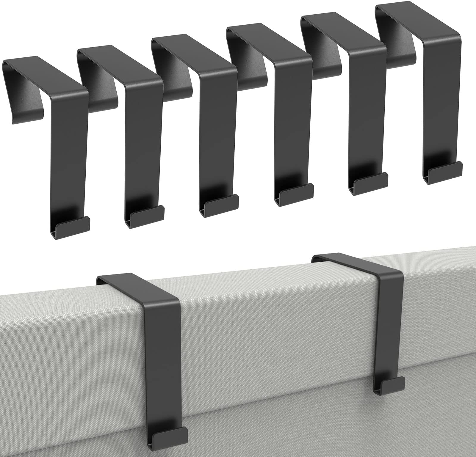 Amazon.com: vokoko 4 Pcs Adjustable Cubicle Hangers Over Door Hook ...