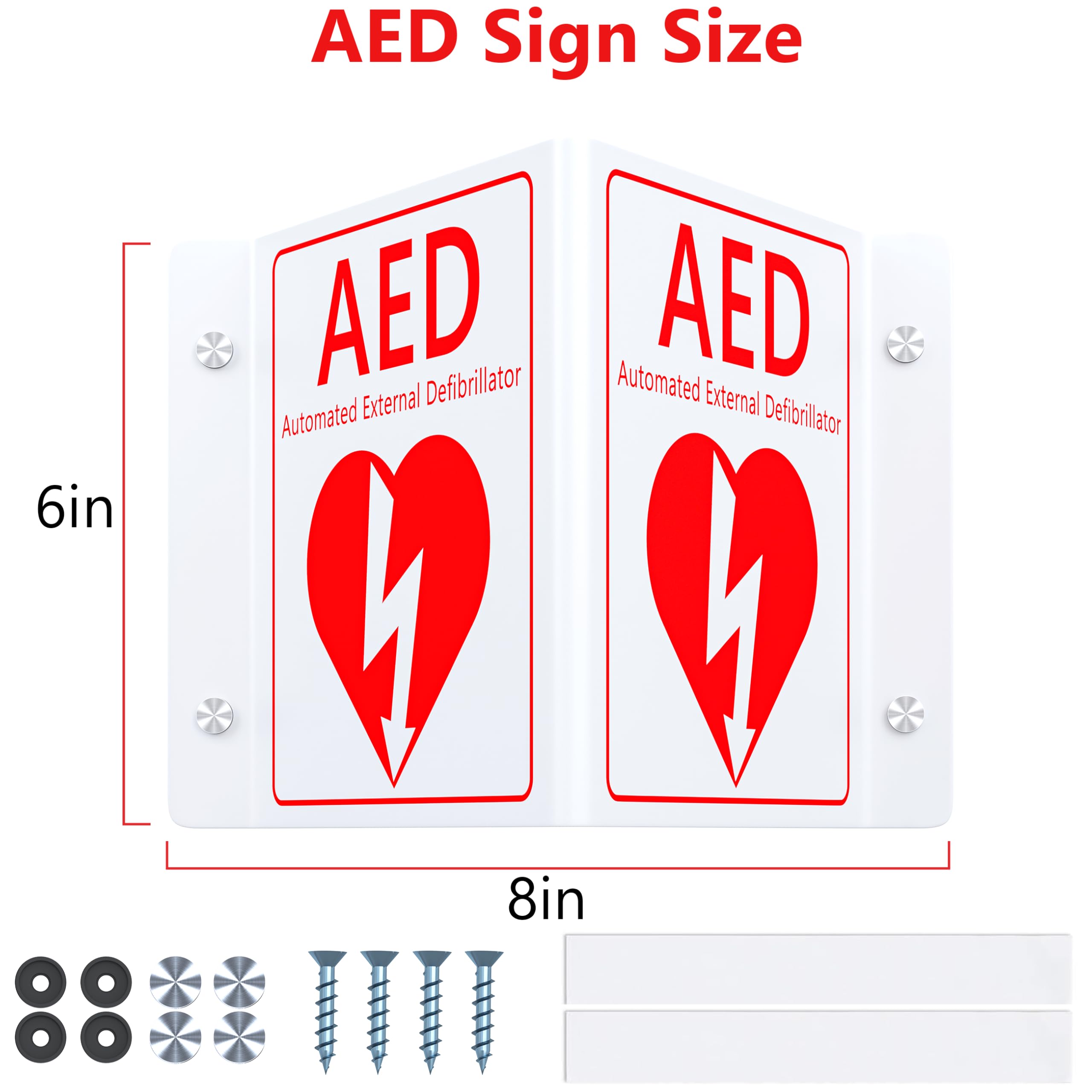 Snapklik.com : AED Emergency Acrylic Projecting Sign: AED Sign Can Be ...