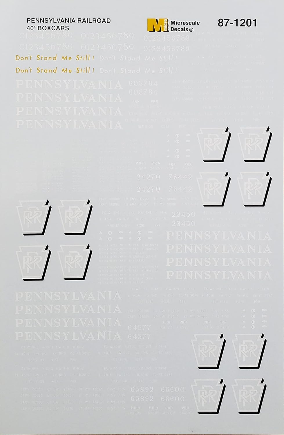 Amazon.com: Pennsylvania Railroad - PRR - 40' Box Cars; Classes X29D ...
