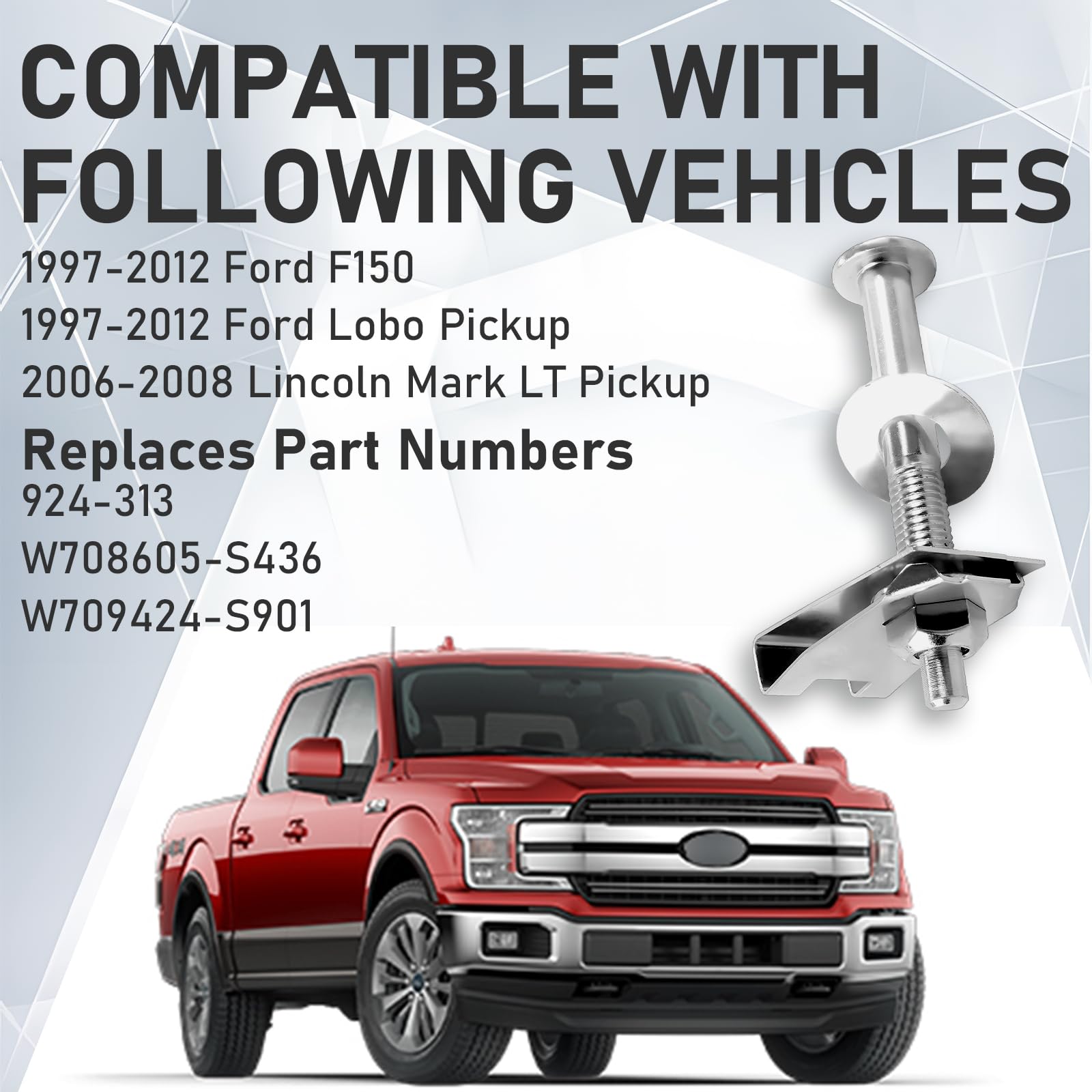 Snapklik.com : Truck Bed Mounting Bolt Nut Hardware Kit Compatible