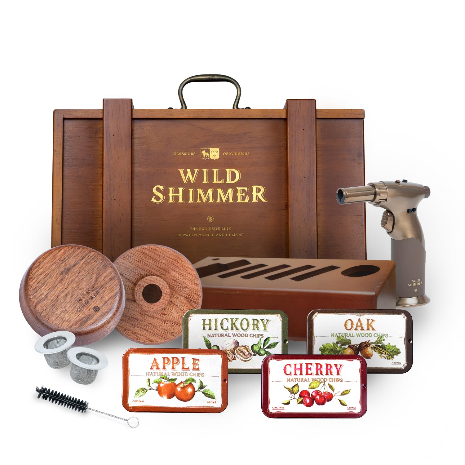 Amazon.com: Cocktail Smoker Kit by Wild Shimmer | Whiskey Smoking Set ...