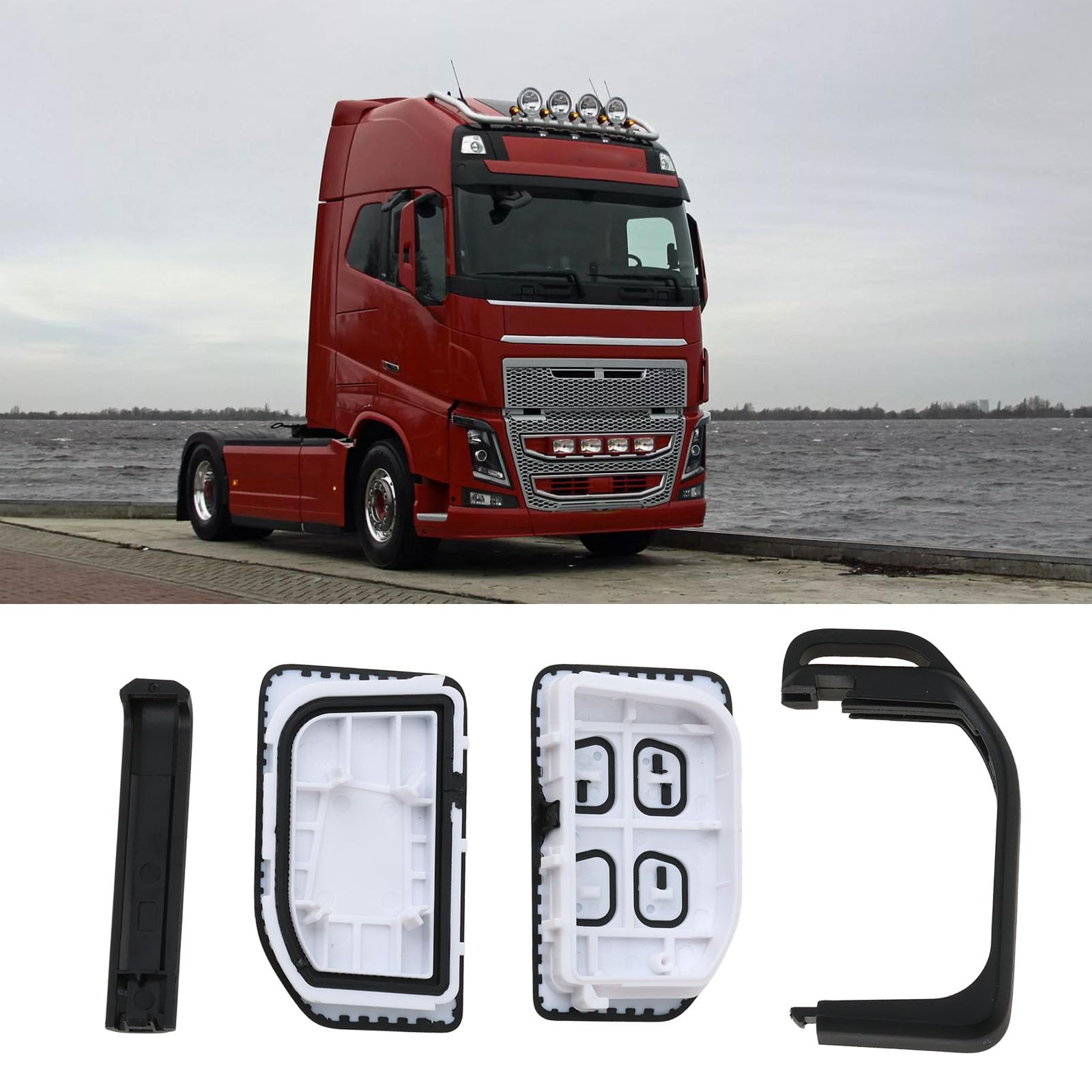 T1 Keys Schlüsselgehäuse Für Volvo LKW (FH16, Cargo, FM) – 4-Tasten ...
