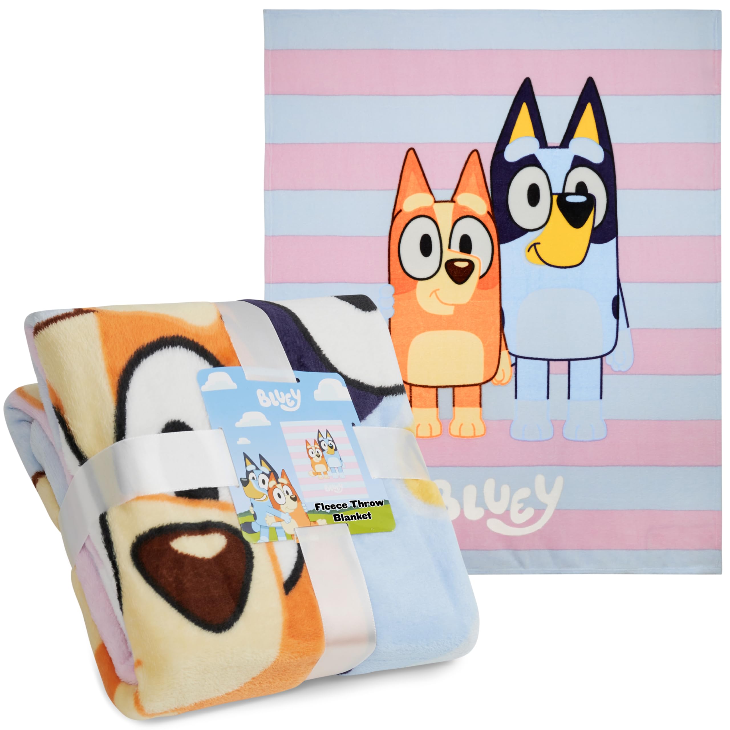 Amazon.com: Bluey Fleece Bed Blanket for Kids Super Soft Blanket Fleece ...