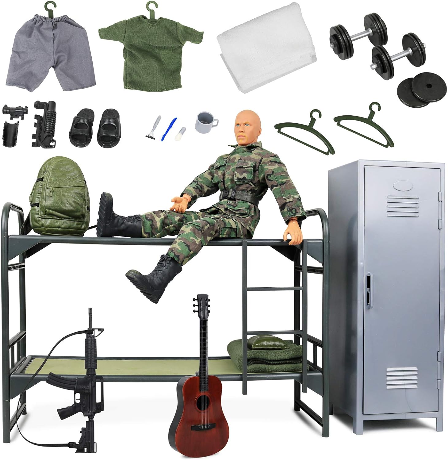 Click N' Play Military Camp Bunk House Life - 12” Nepal | Ubuy