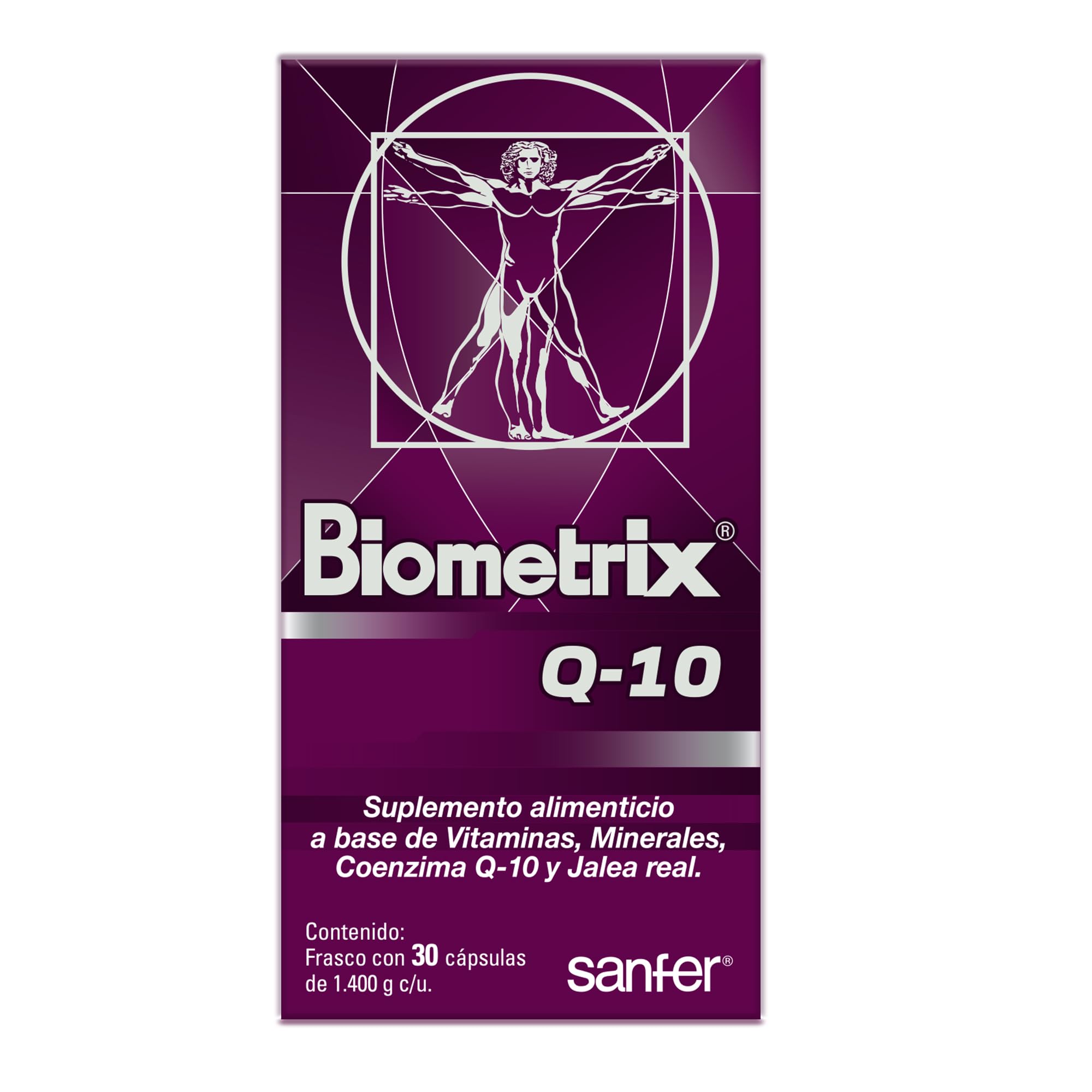 Biometrix Q-10, A base de Vitaminas, Minerales Coenzima Q-10 y Jalea ...