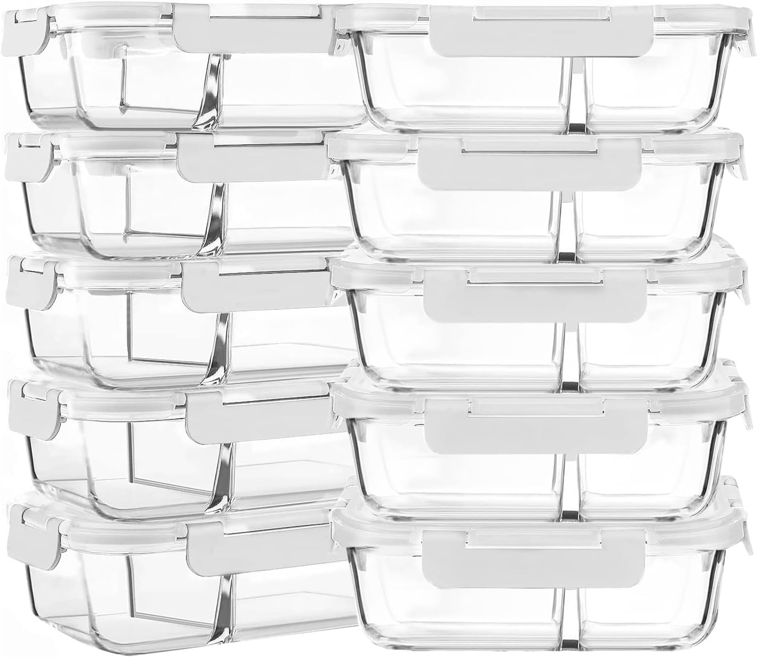 M MCIRCO - Paquete de 10 recipientes de vidrio para preparación de ...