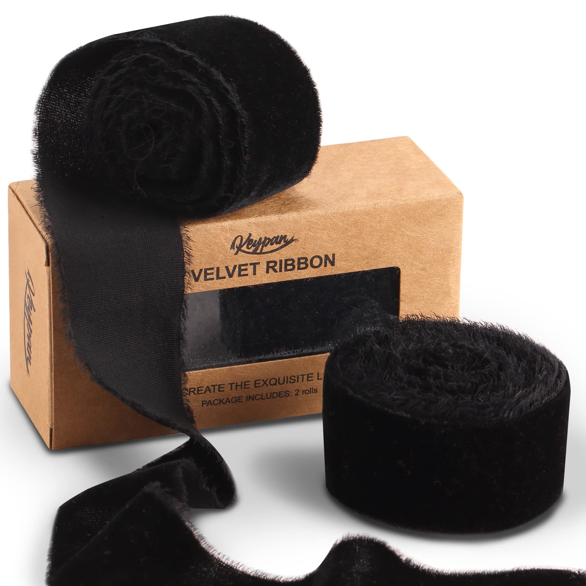 Amazon.com: Keypan Velvet Ribbon for Gift Wrapping Black Handmade ...