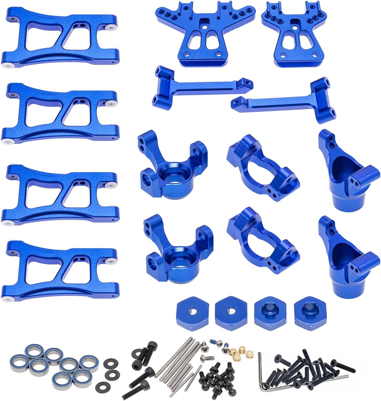 Amazon.com: GTHELE Alloy Arms Caster Steering Block&Stub Axle Carrier ...