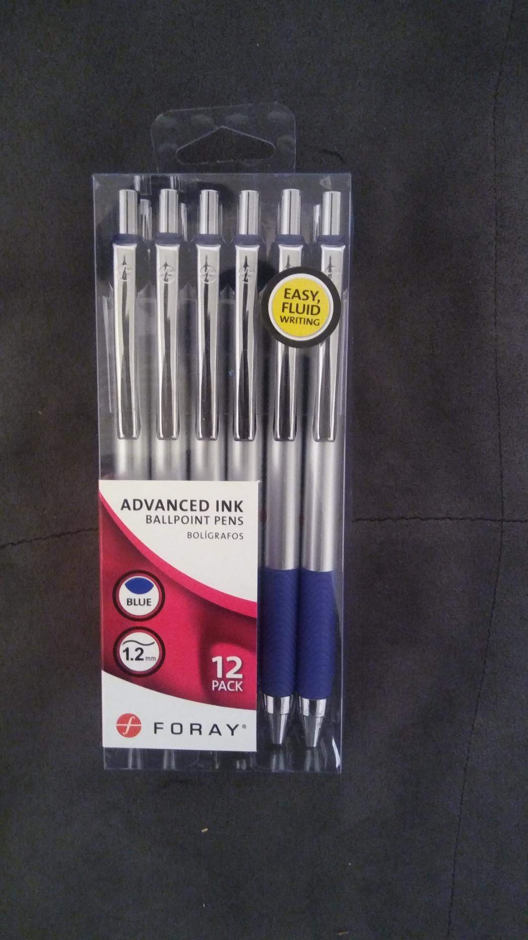 Amazon.com : FORAY(R) Advanced Ink Retractable Ballpoint Pens, Bold ...