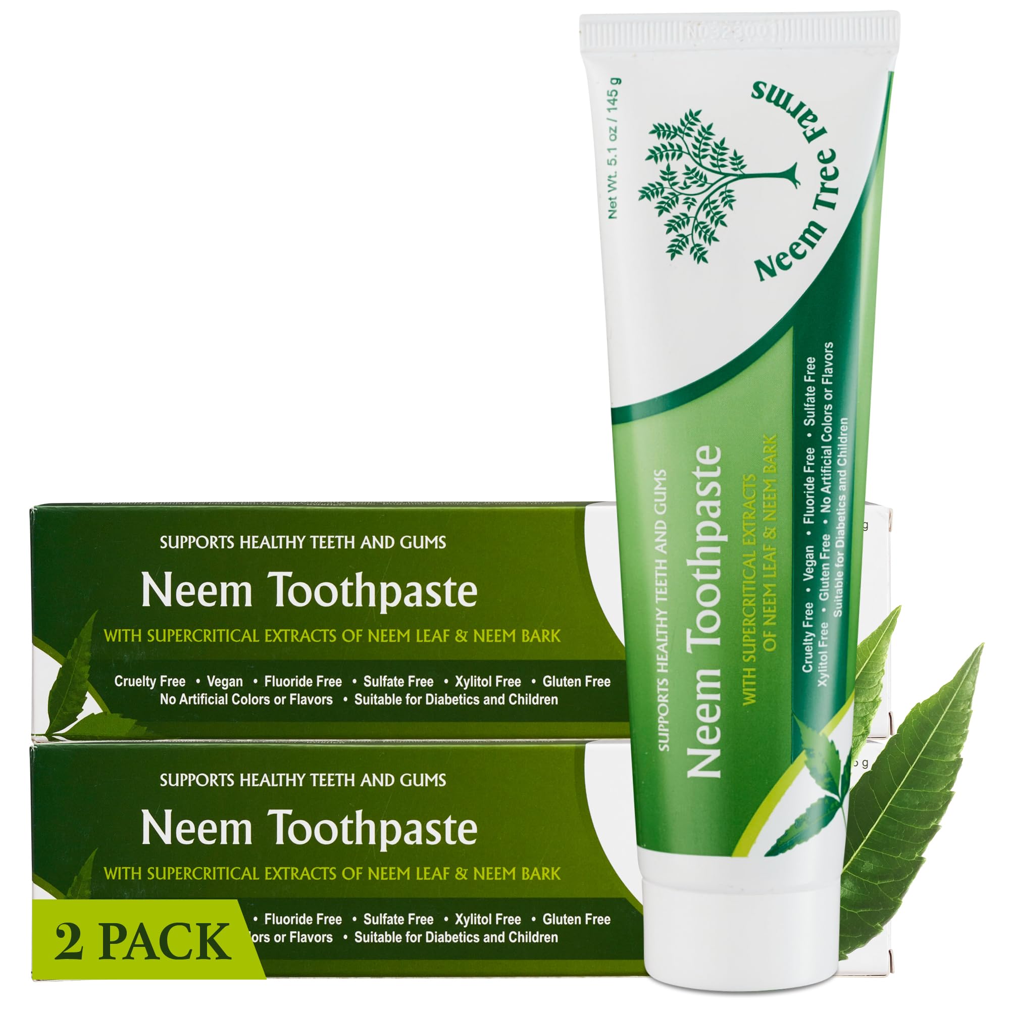 Amazon.com: Neem Toothpaste - Fluoride Free Toothpaste Adult, Children ...