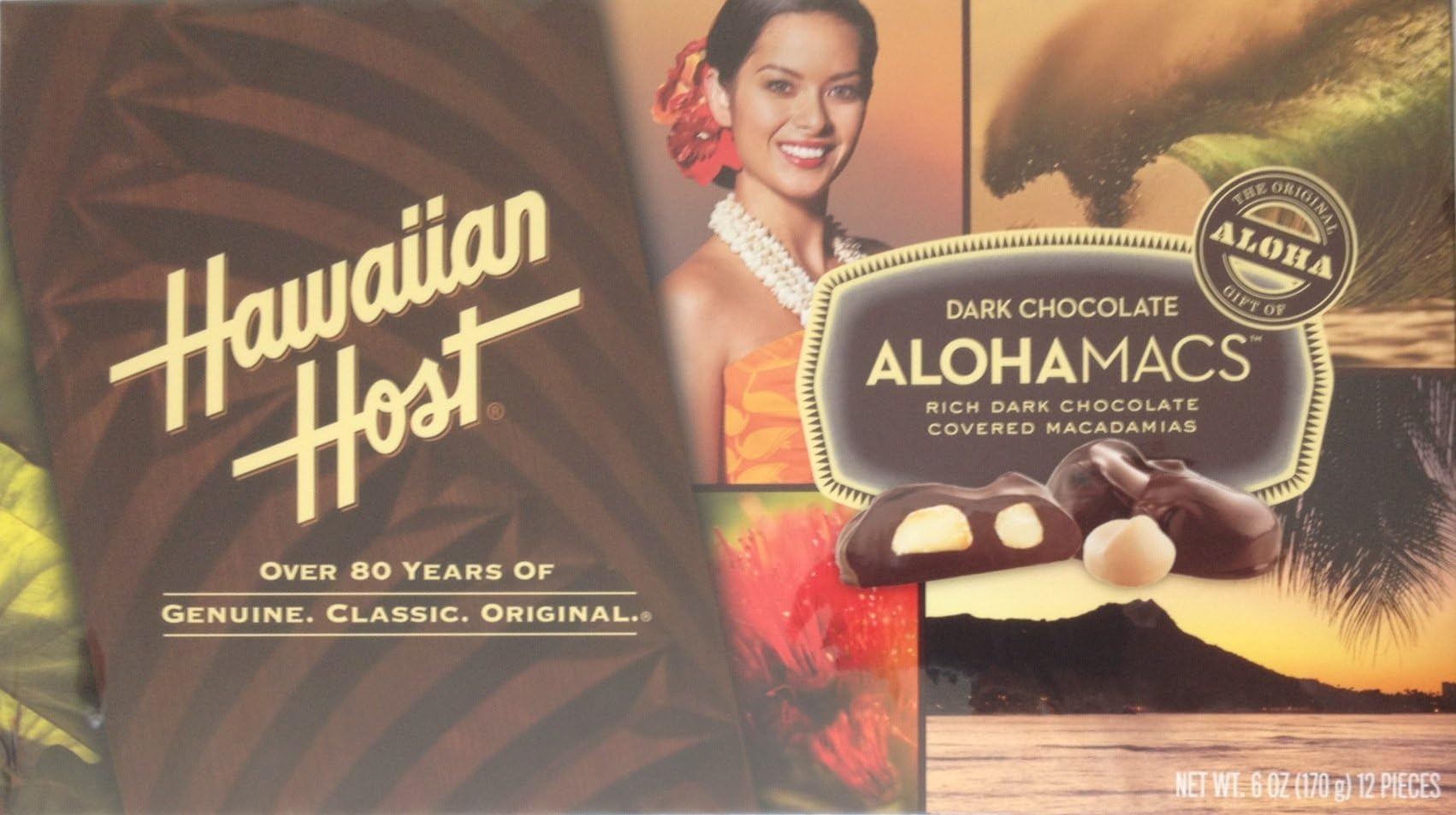Amazon.com: Hawaiian Host Aloha Gems Creamy Milk Chocolate Covered ...