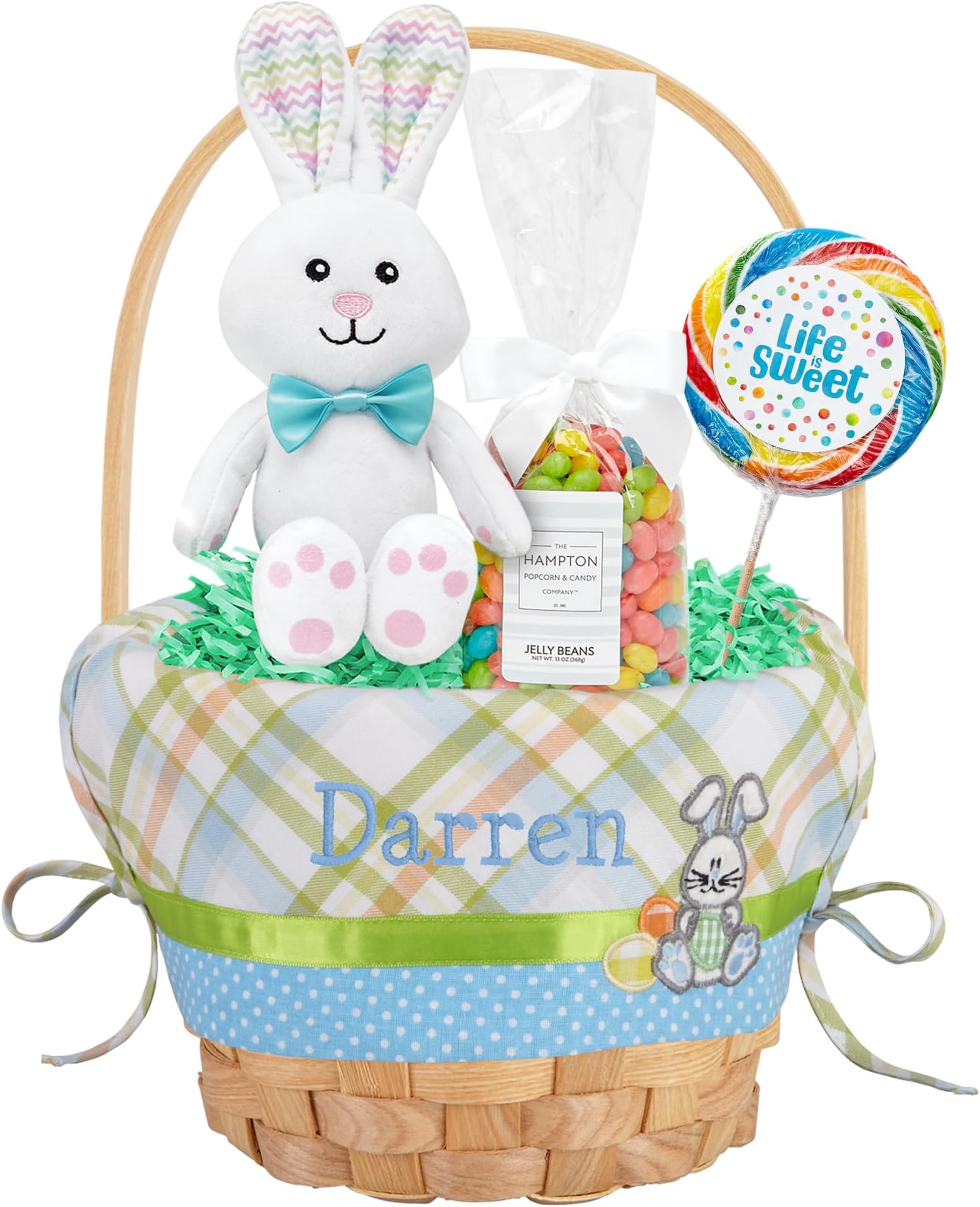 Amazon.com: Personalization Universe Easter Fun Personalized Soft Easter Basket, Perfect For ...
