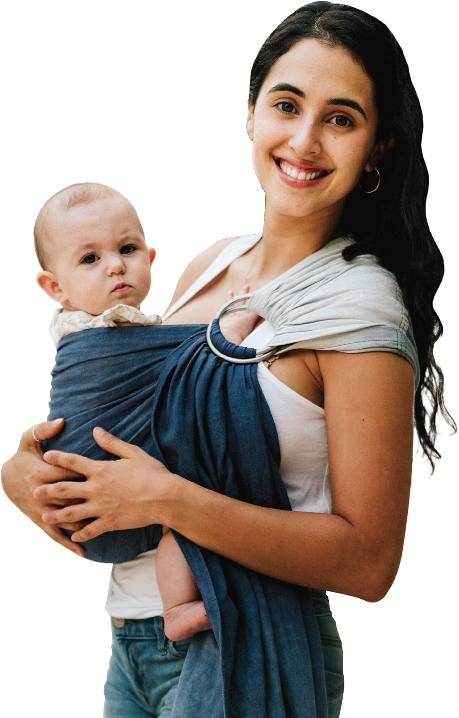 Amazon.com : Nalakai Luxury Ring Sling Baby Carrier, Soft Linen Blend ...