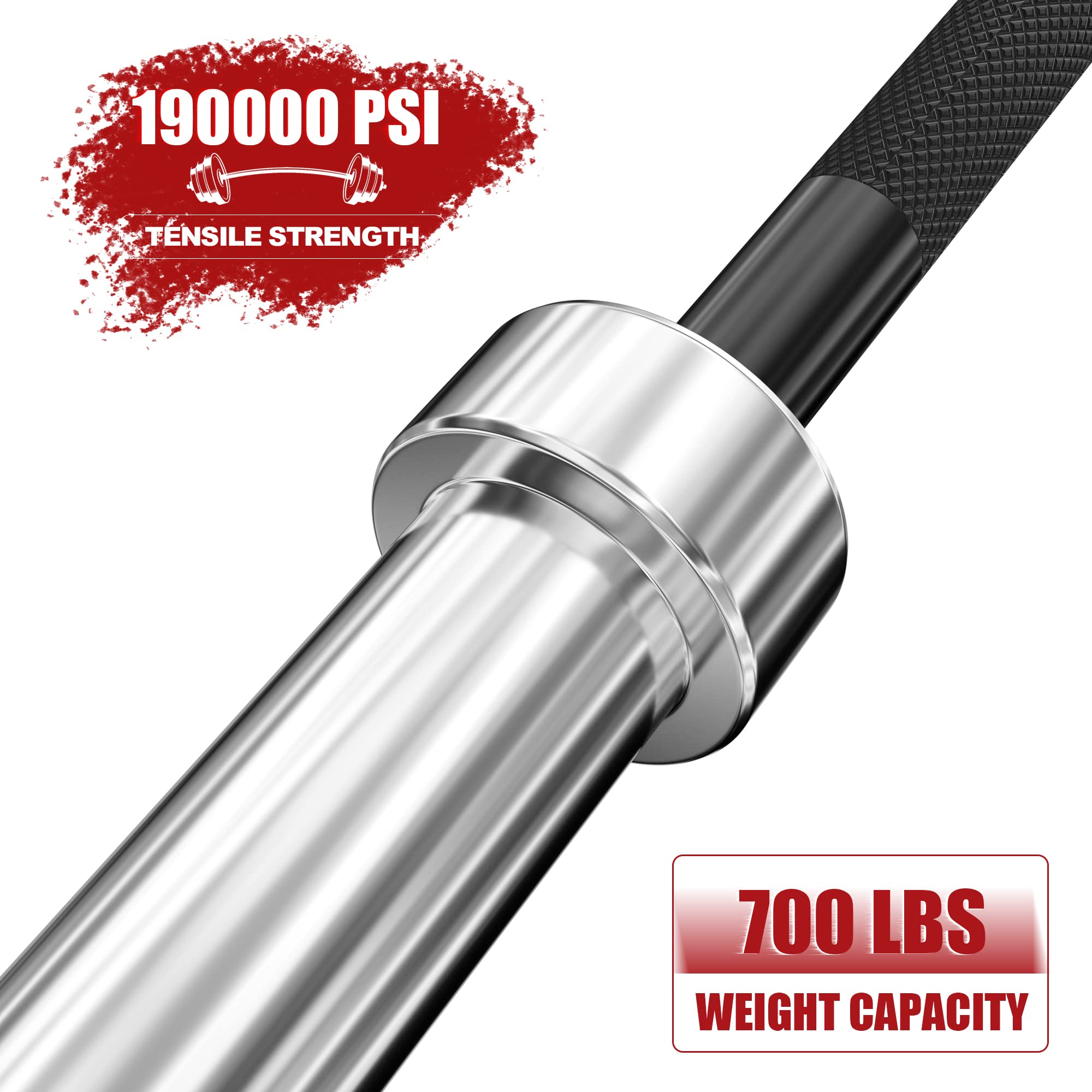 Snapklik.com : Olympic Barbell 4ft/5ft/7ft Curl Weight Bar,330 Lbs ...