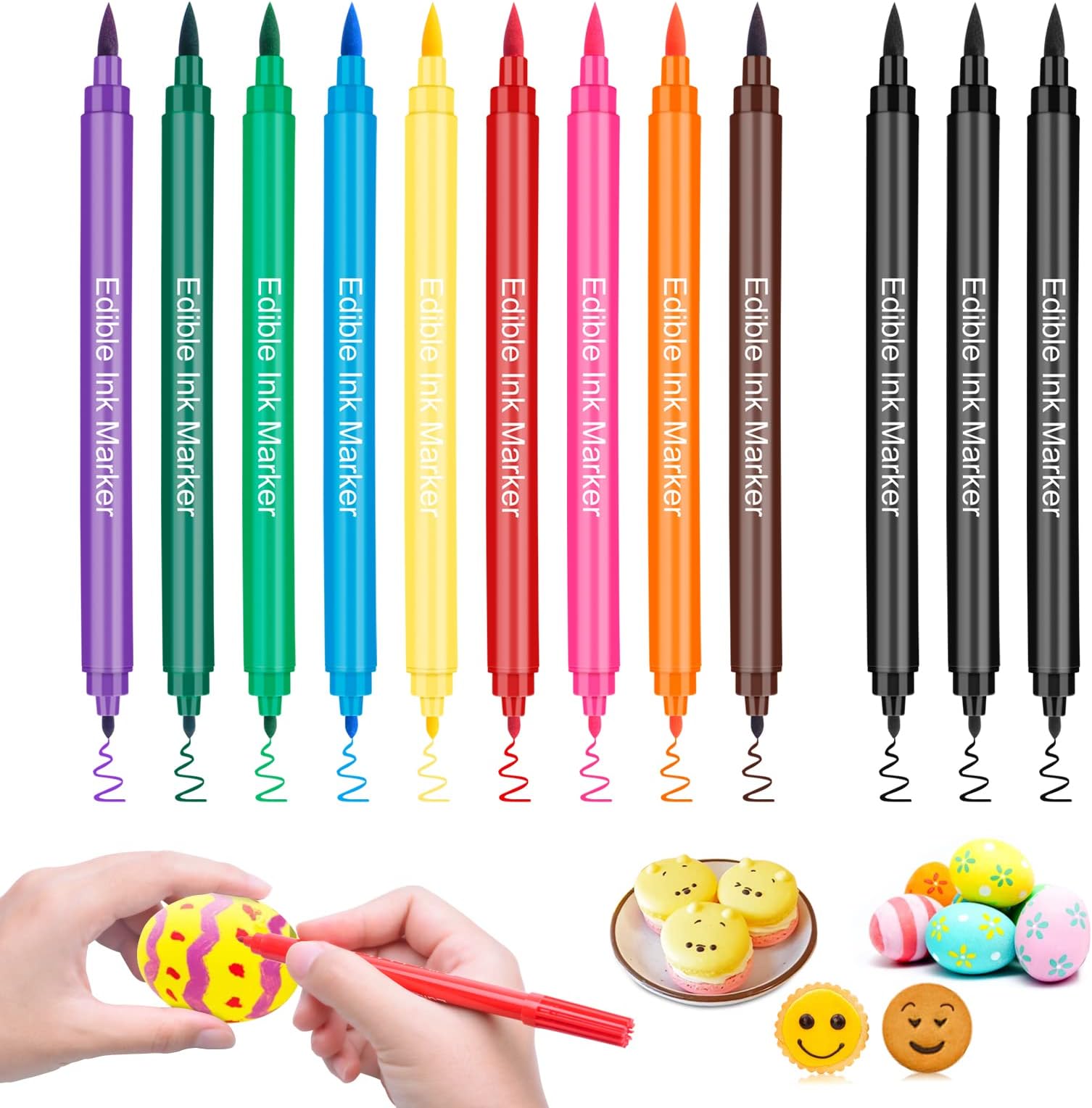 Amazon.com: Wilton FoodWriter Color Fine-Tip Edible Markers, 5-Piece ...