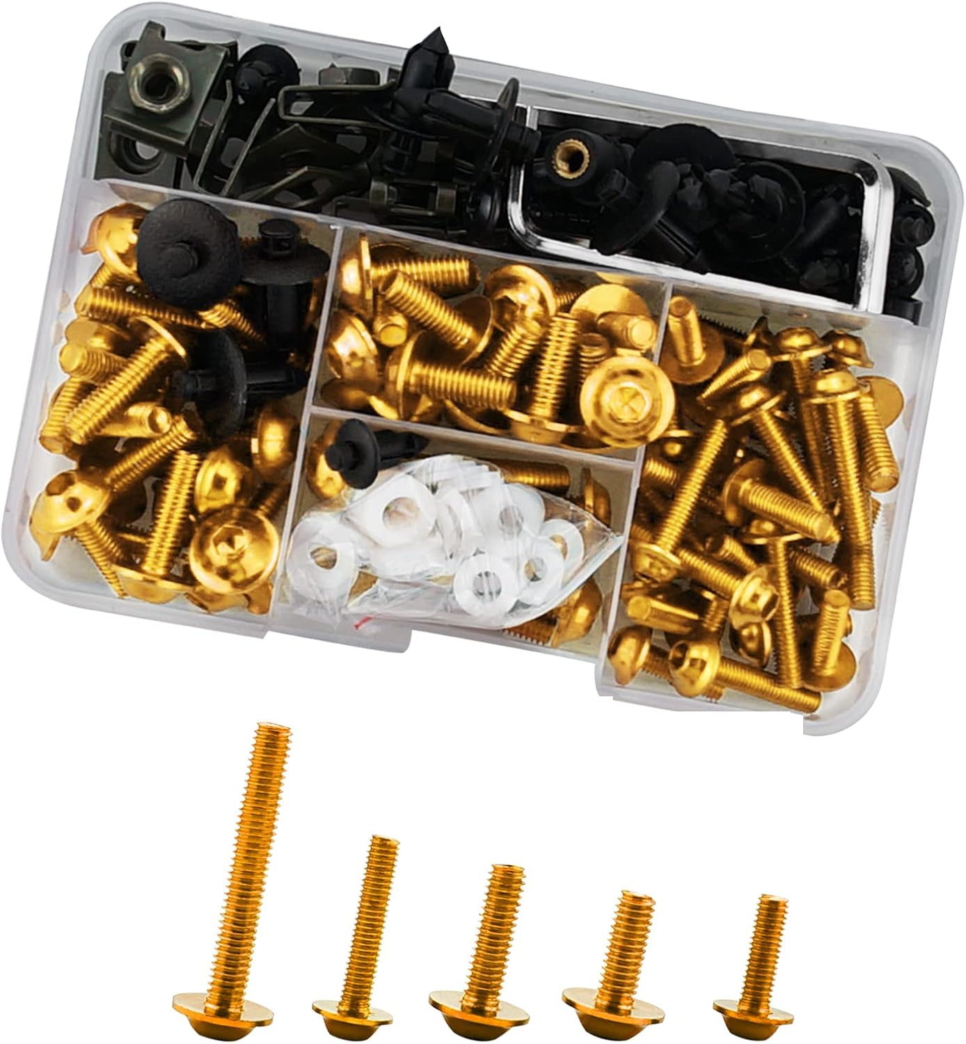 Amazon.com: Motorcycle Kits Complete Bolt Fairings Bolt Kits screw ...