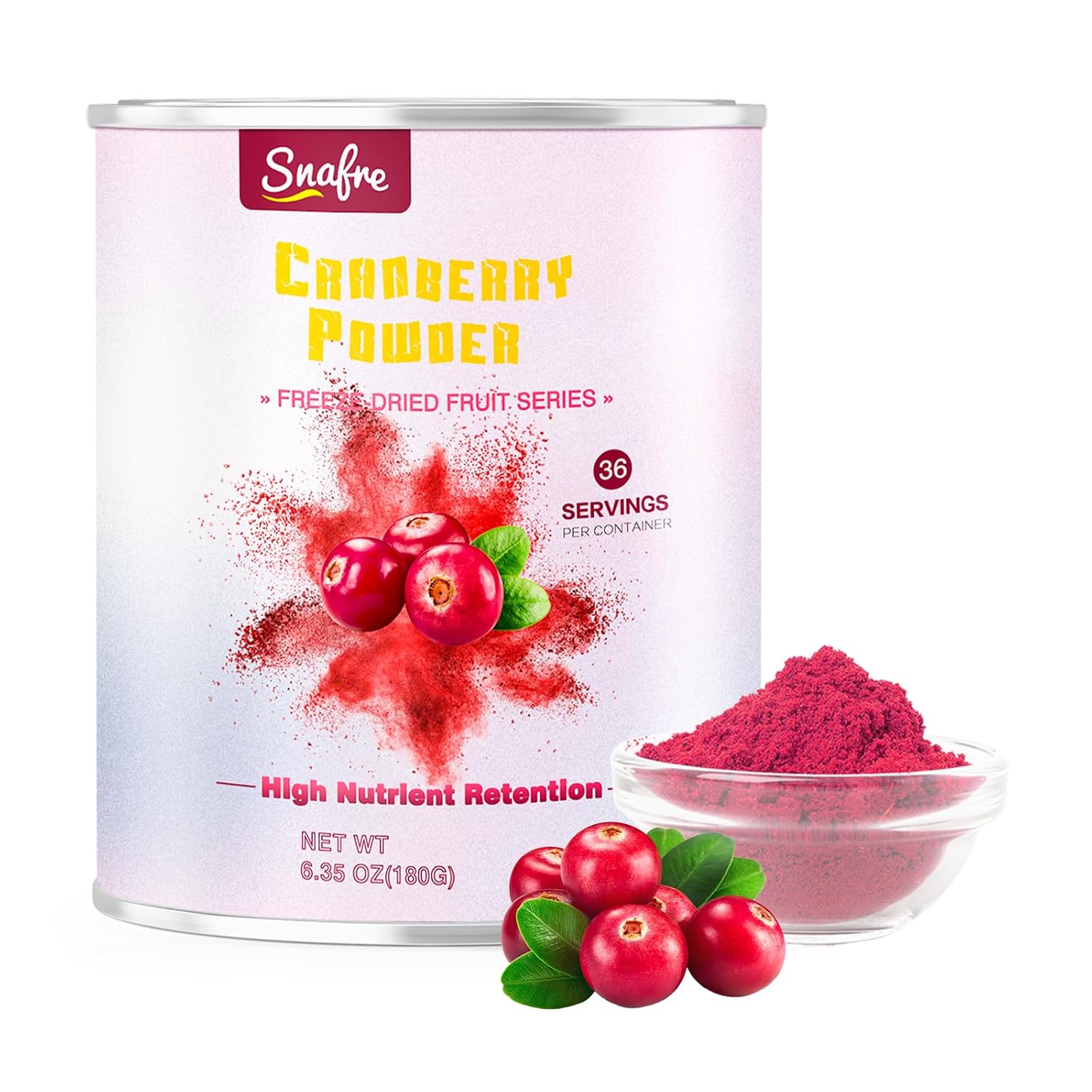 Amazon.com: Cranberry Powder, 6.34OZ/180G Freeze Dried Cranberries ...