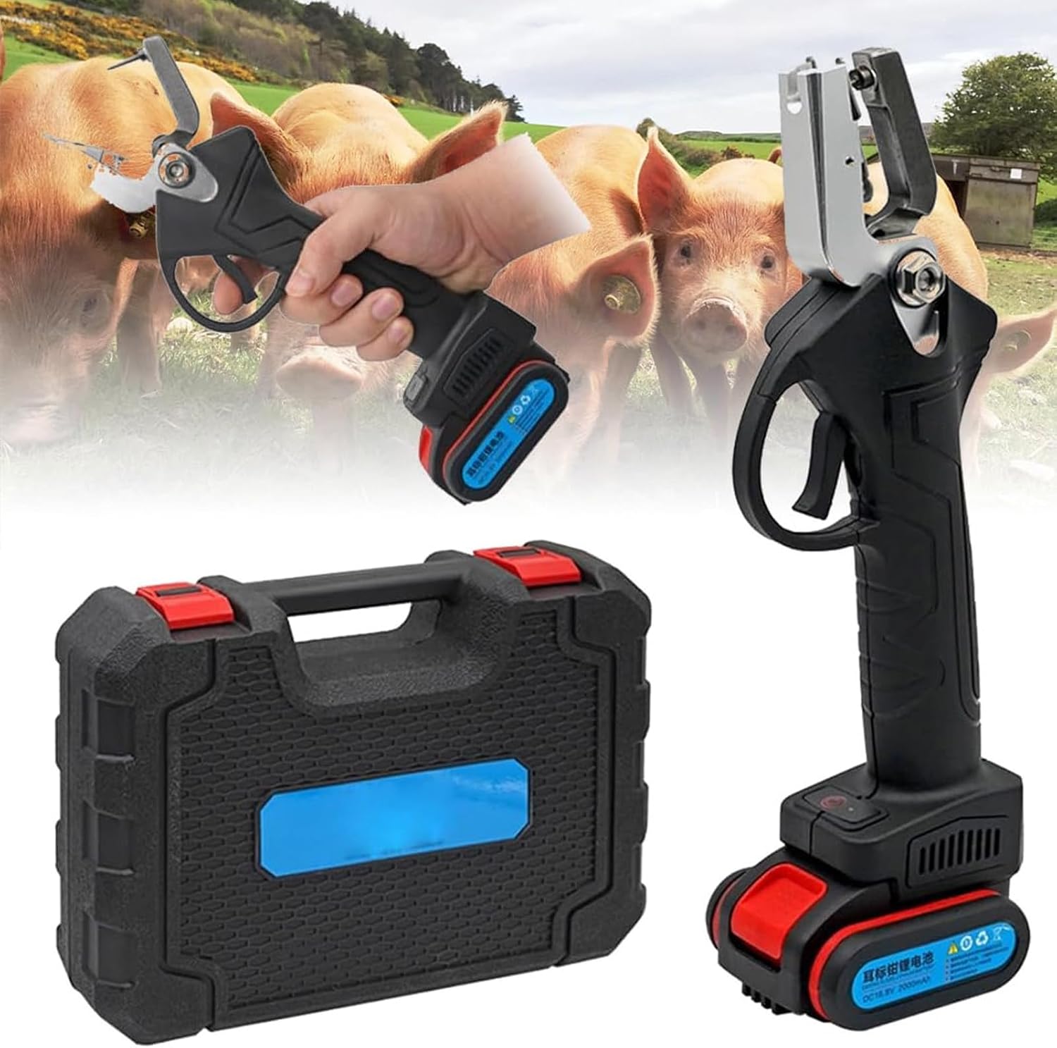 Amazon.com: Cordless Ear Tag Plier, Electric Strong Springback Force ...