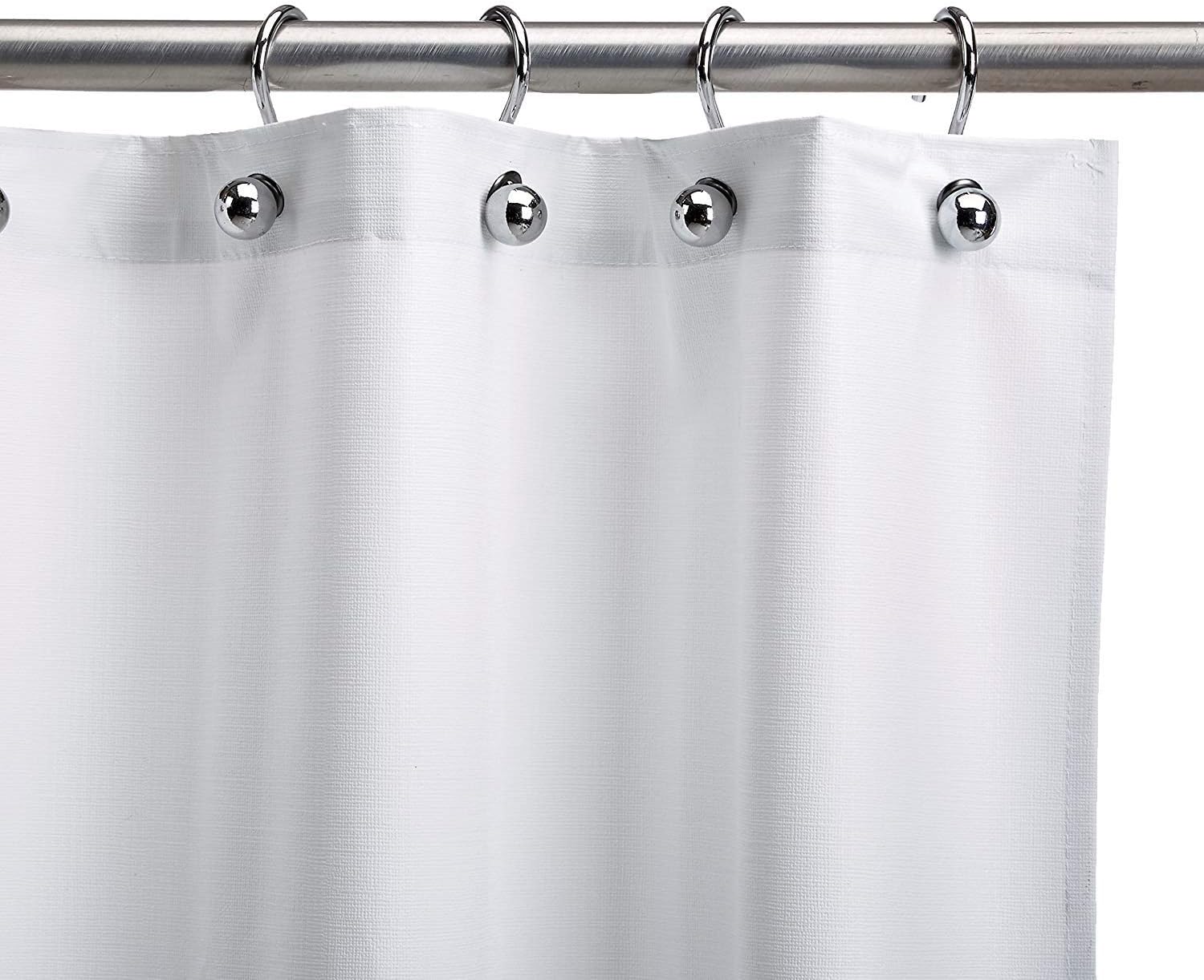 CSI Bathware CUR42x74NH Heavy-Duty Commercial Shower Curtain Antistatic ...