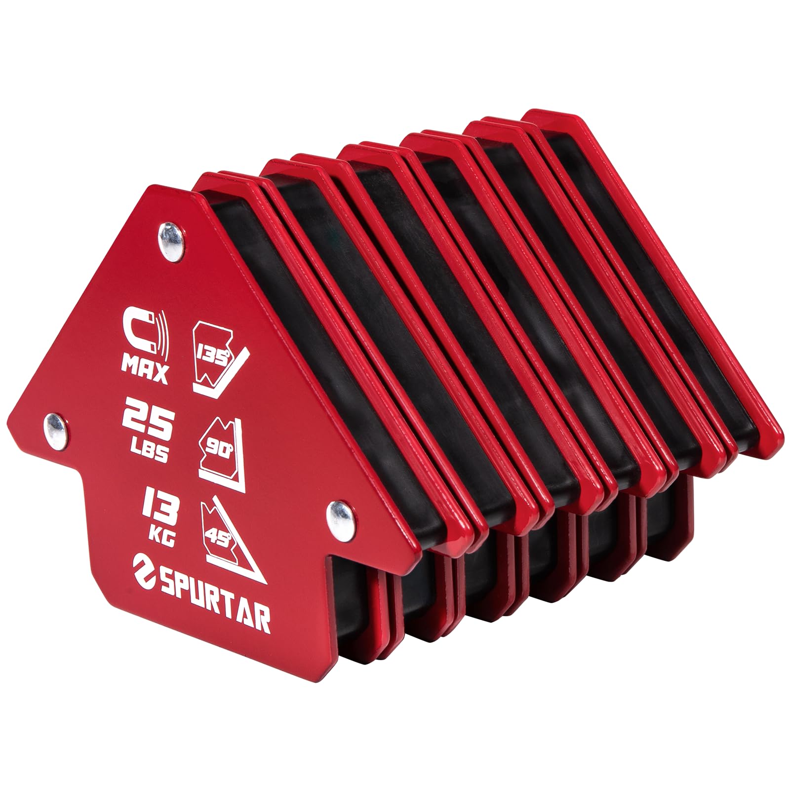 Spurtar Welding Magnets 6pcs 25lbs, Heavy Duty Welding Magnets and ...