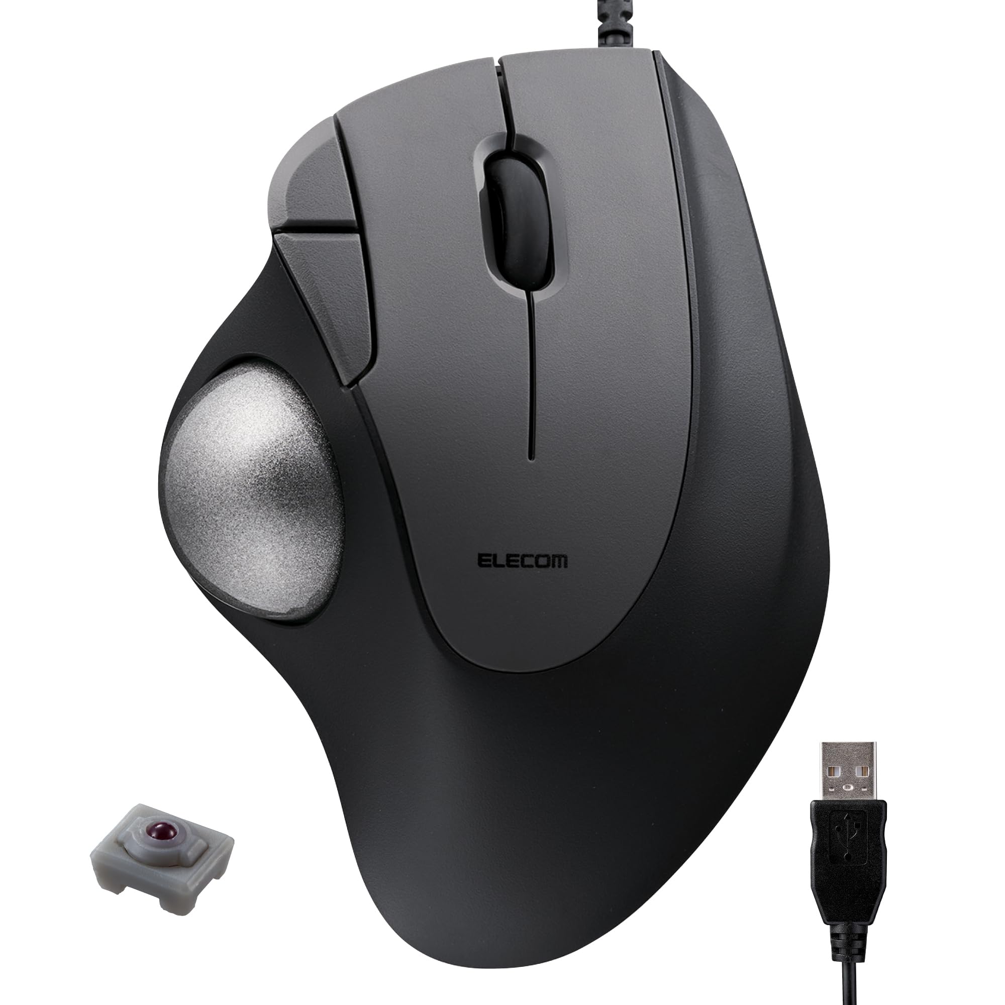 Amazon.com: ELECOM Ergonomic Comfort Design Trackball IST Wired USB-A ...