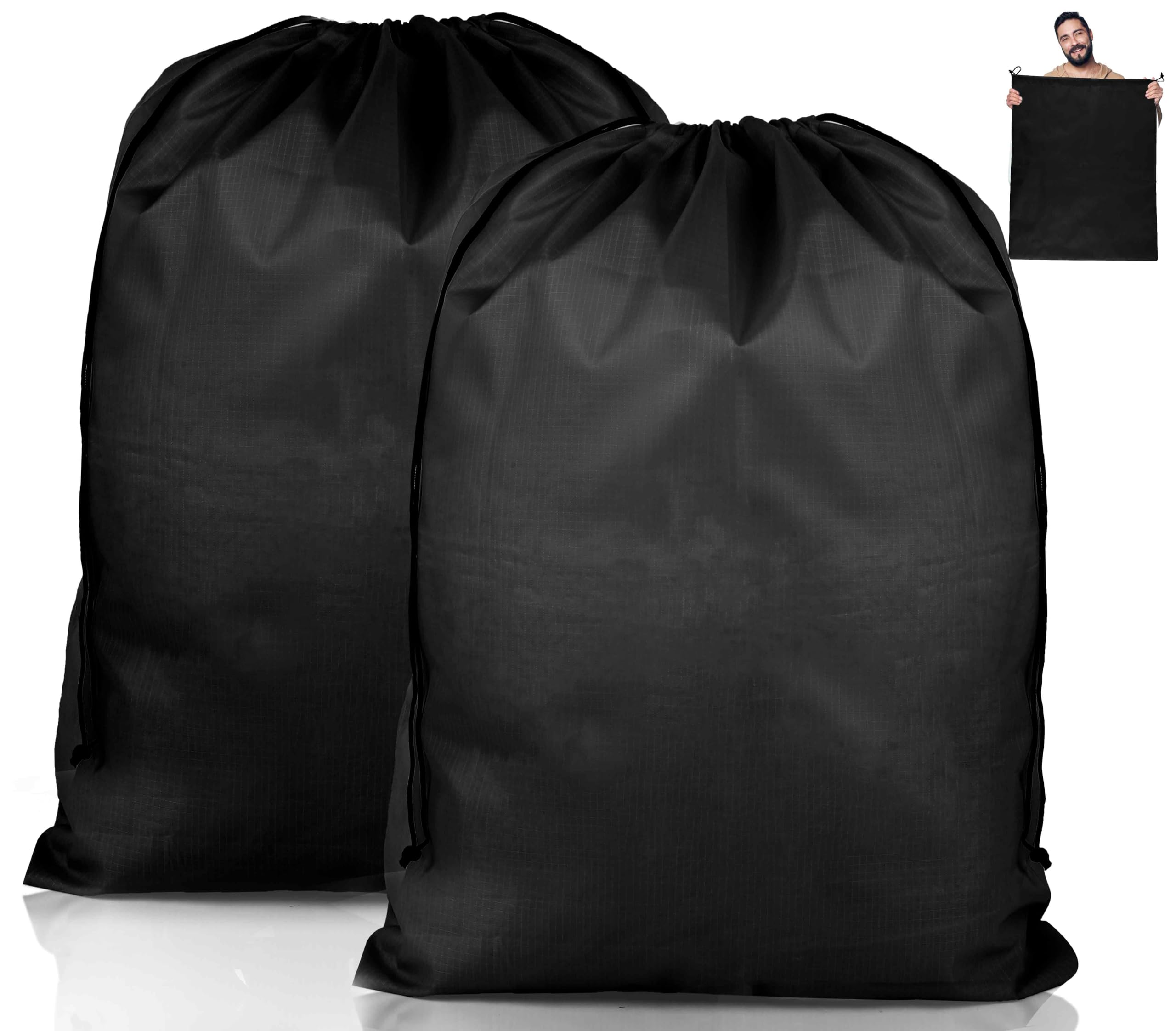 Large Laundry Bag,2 Pack Waterproof Travel Laundry Bag,Foldable Dirty ...