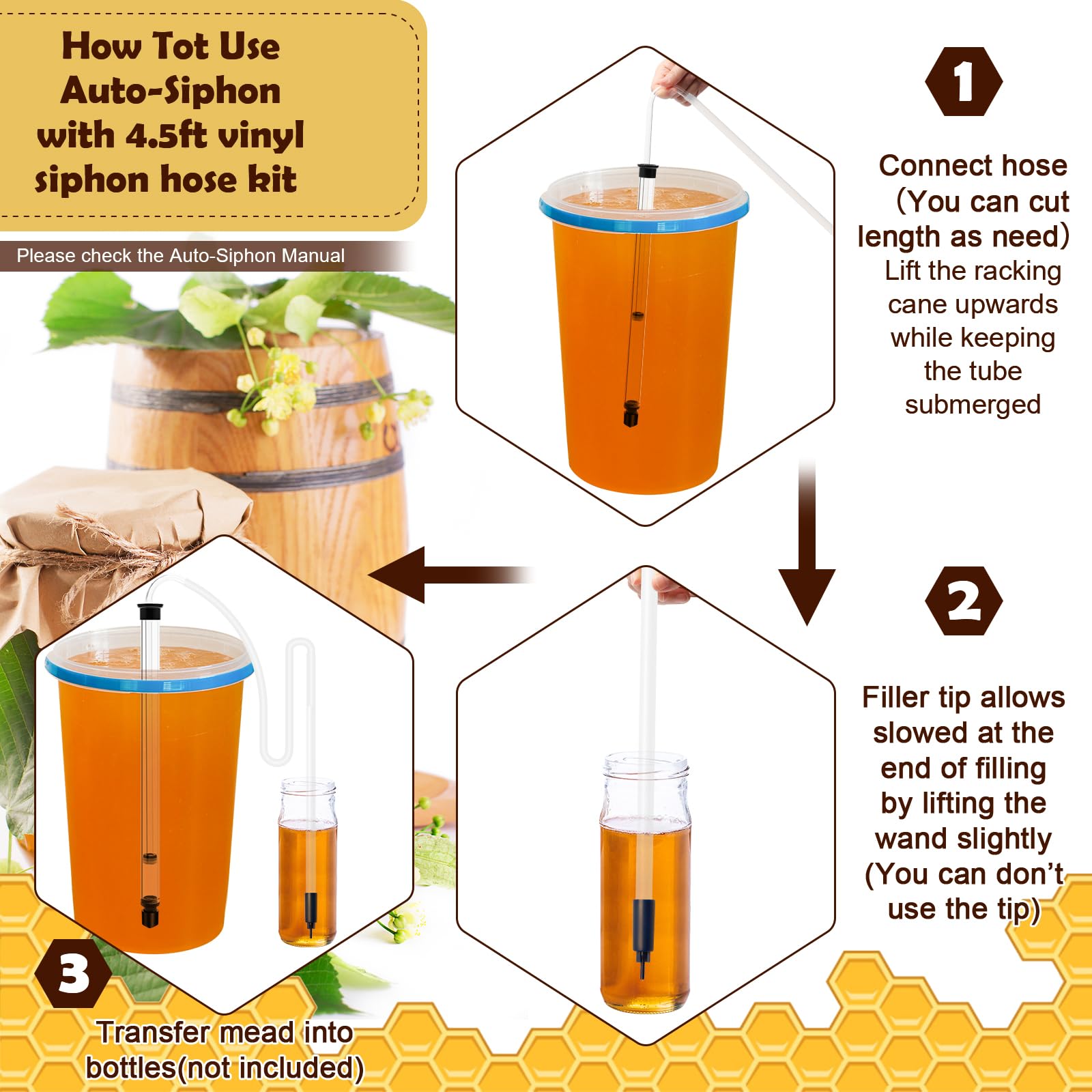 Snapklik.com : COITEK Triple-Scale Hydrometer Kit, Mead Making Kit ...