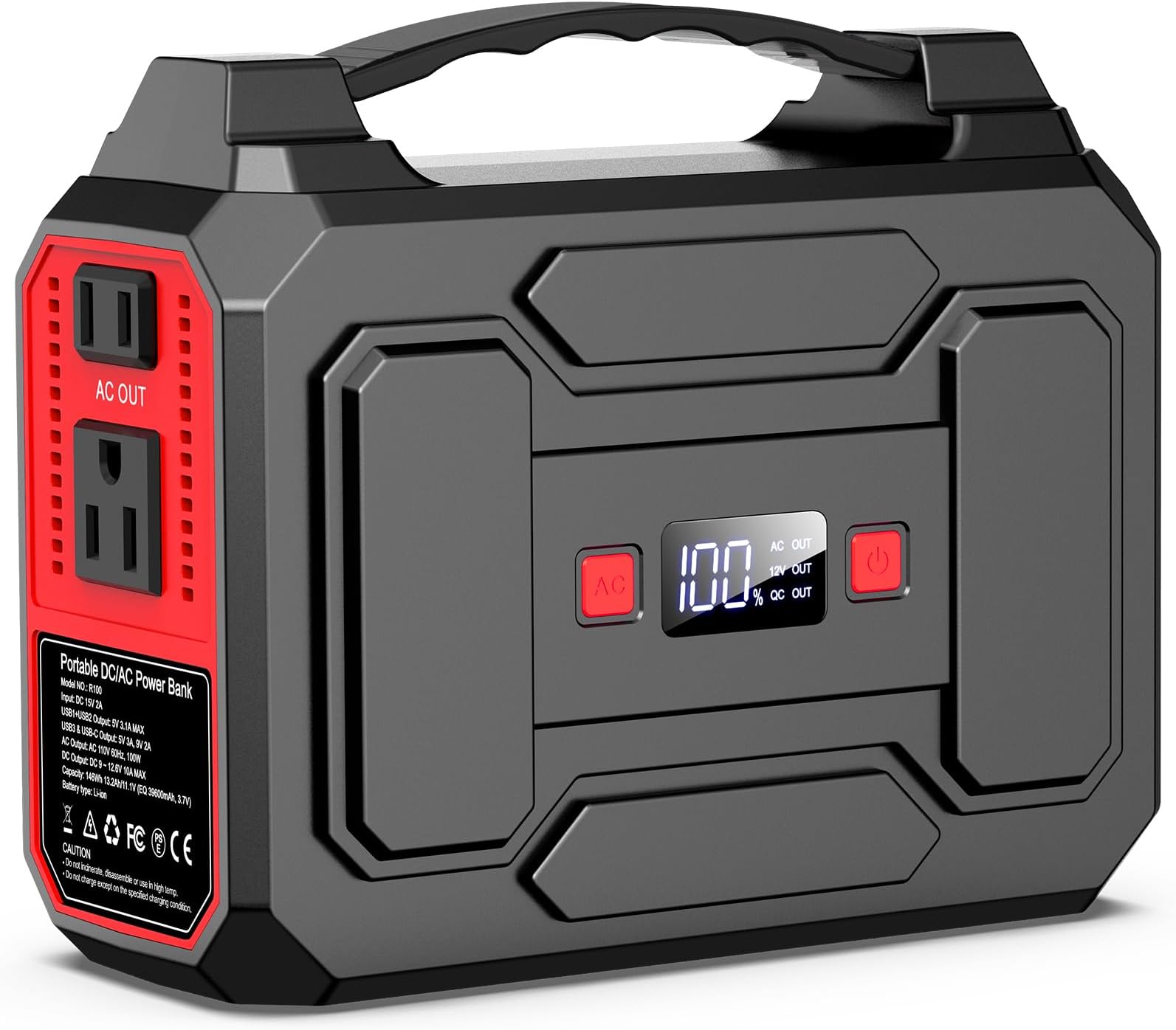 Amazon.com: MARBERO Portable Power Bank with AC Outlet, Peak 120W/110V ...