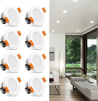 2 Inch LED Recessed Lighting, 3W Dimmable Downlight, 5000K Daylight ...