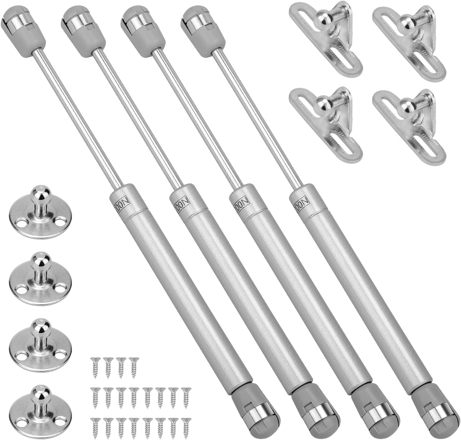 4 PCS 200N/44lbs Gas Struts Slow Down Lift Stay Support Heavy Duty Gas ...