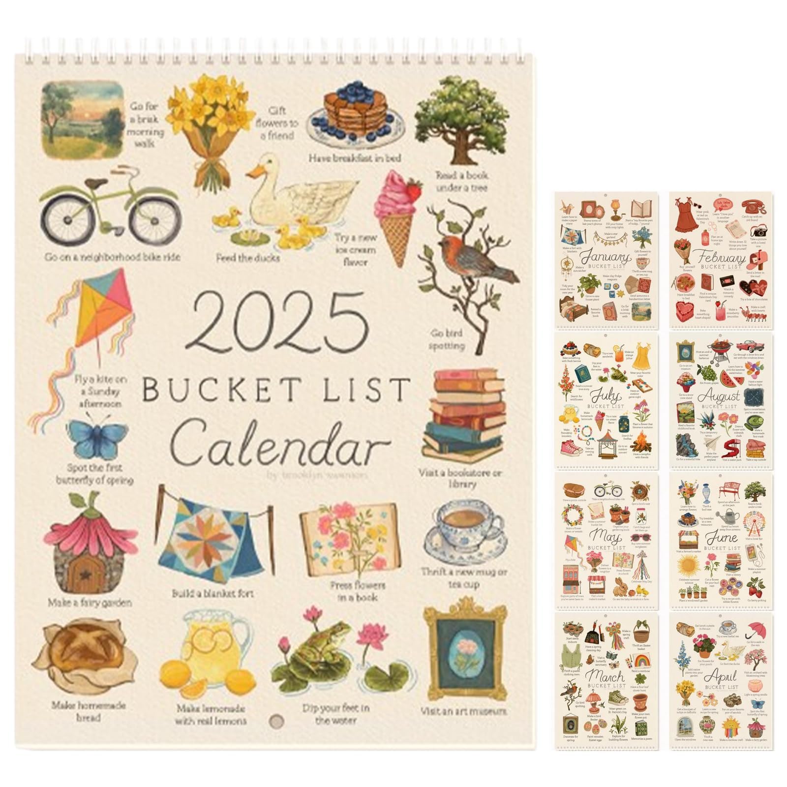 Amazon.com: Interesting 2025 Calendar，2025 Bucket List Calendar ...